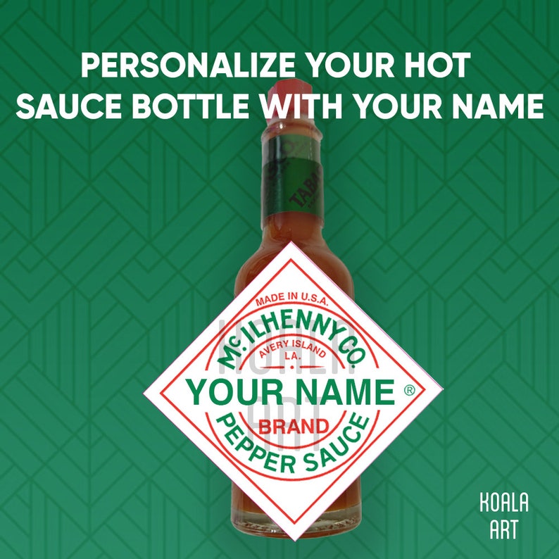 Personalized Hot Sauce Labels | Perfect Gift for Everyone | - Etsy