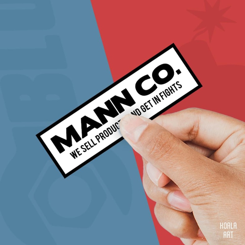 Team Fortress 2 Stickers Blue, Red Teams & Mann Co. High-quality Vinyl ...