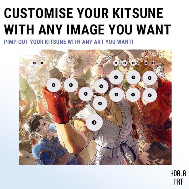 Personalized Skins for Razer Kitsune Hitbox | Custom Arcade Controller ...