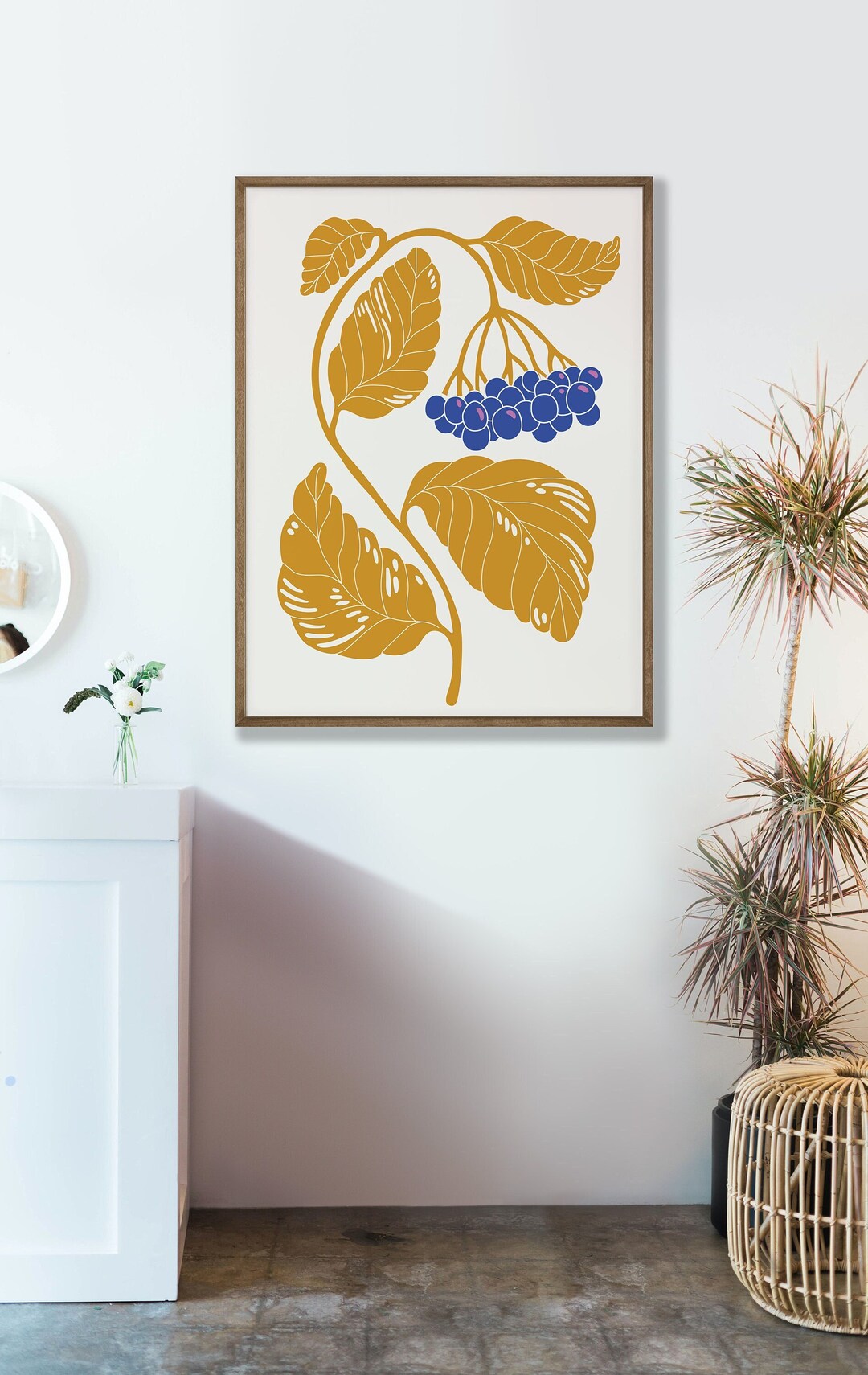 Berries Poster | Floral Wall Art | Colorful Style Art | Nature Printed ...
