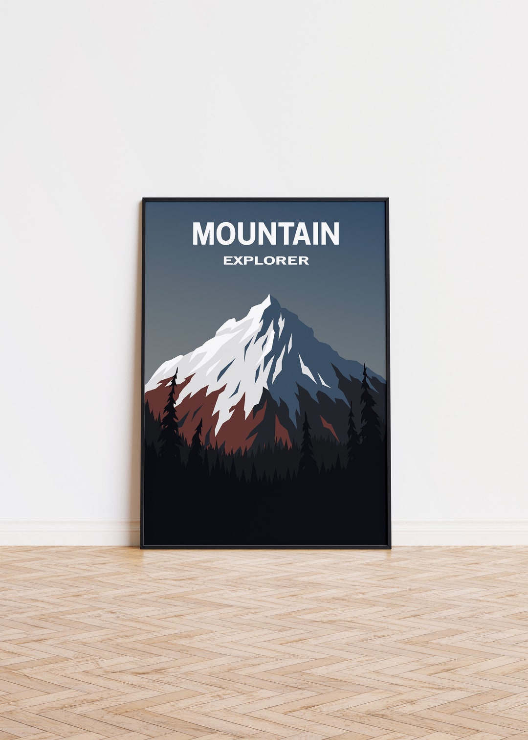 Mountain Explorer Poster | Unique Mountain Poster | Trendy Wall Art ...