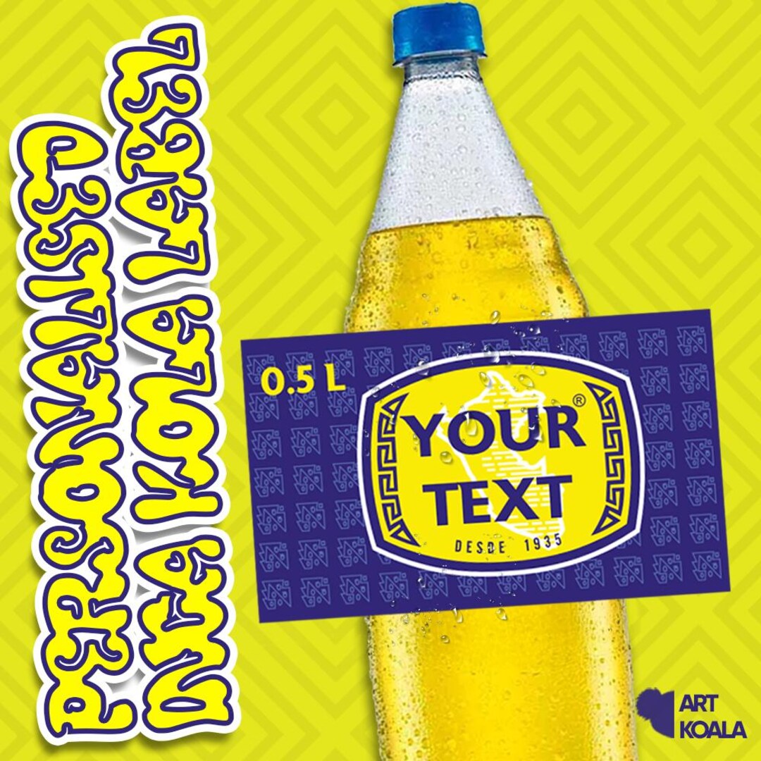Customizable Inca Cola Labels | Personalize Your Party Drinks ...