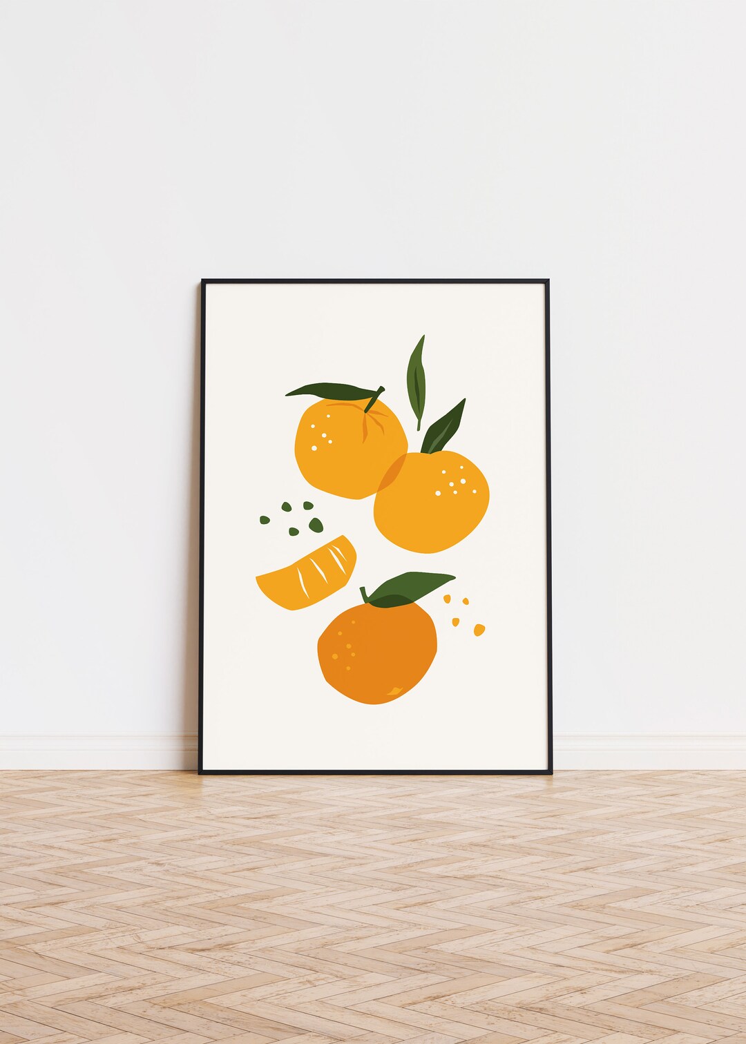 Oranges Poster Gift Minimalist Wall Art Restaurant Owner Gift Orange - Etsy