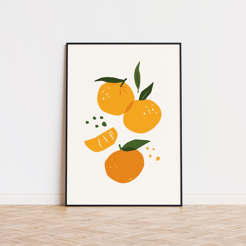 Orange Poster - Etsy