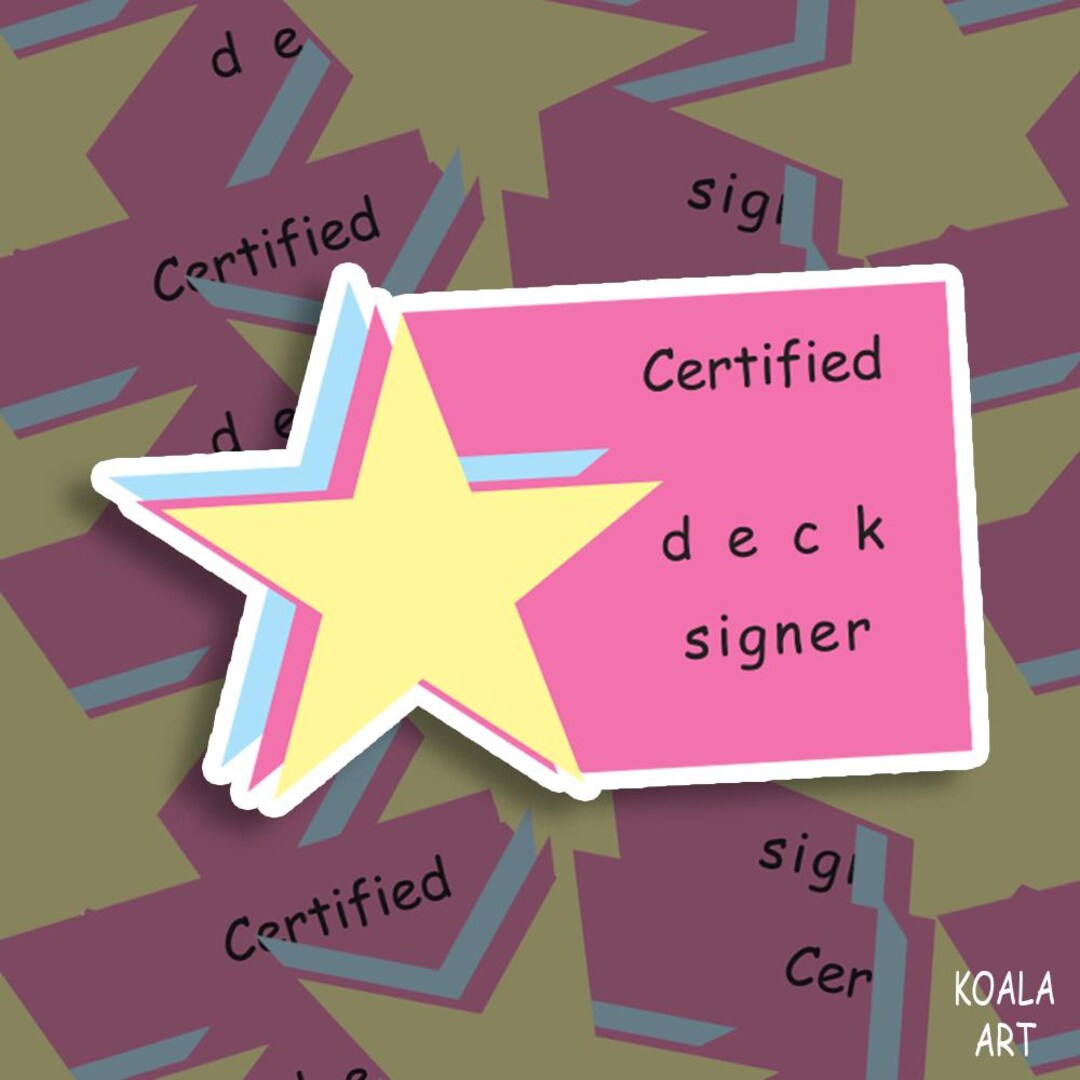 Graphic Designer Meme Sticker | Certified Deck Signer | Sticker | Vinyl ...