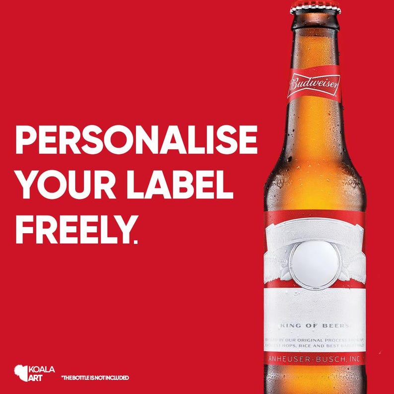 Personalized Beer Labels for Budweiser | Custom Bottle Stickers for ...