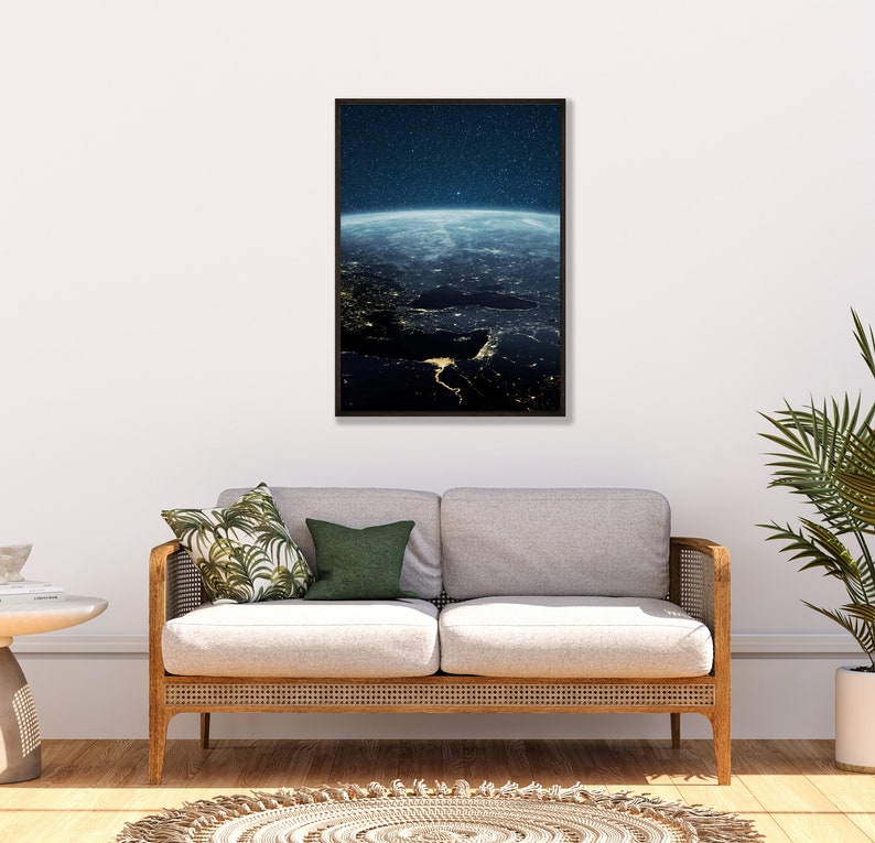 Earth From Space Poster | Space Gal Poster | Trendy Wall Art | Earth ...
