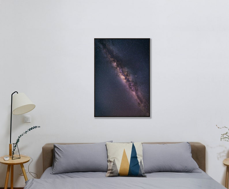 Milky Way Galaxy Poster | Milky Way Galaxy Wall Art | Trendy Wall Art ...