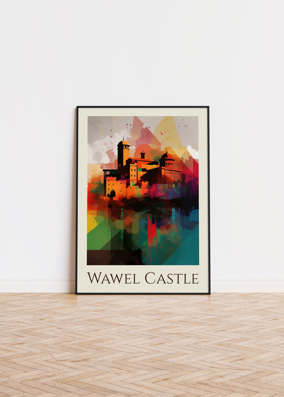 Painted Wawel Castle in Krakow, Poland Poster | Wall Art | Trendy Wall ...