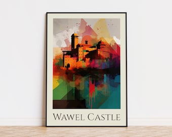 Krakow Print, Krakow Poster, Wawel Castle Art, Poland Art, Krakow ...