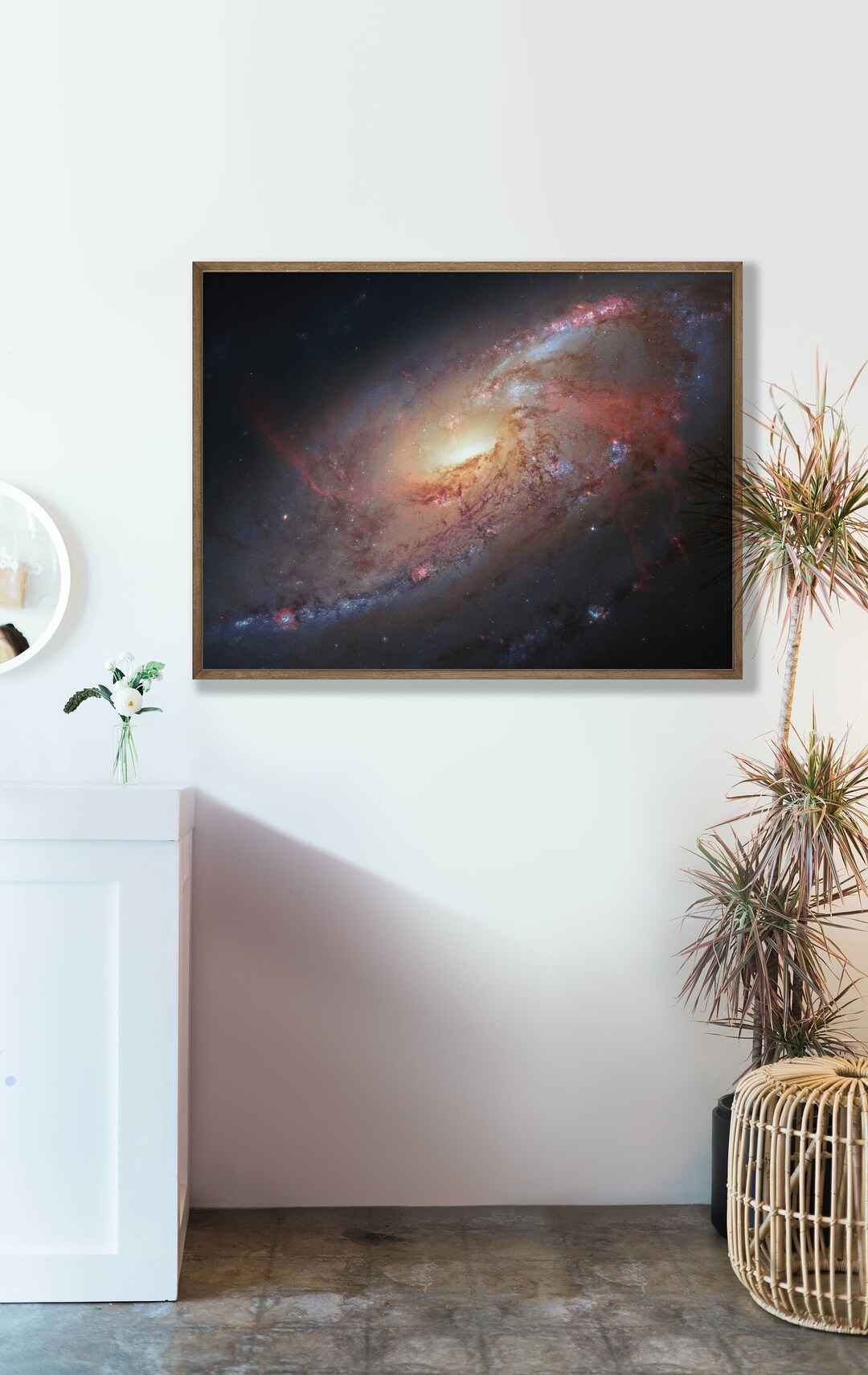 Hubble View of Messier 106 Poster | Wall Art | Trendy Wall Art | Trendy ...