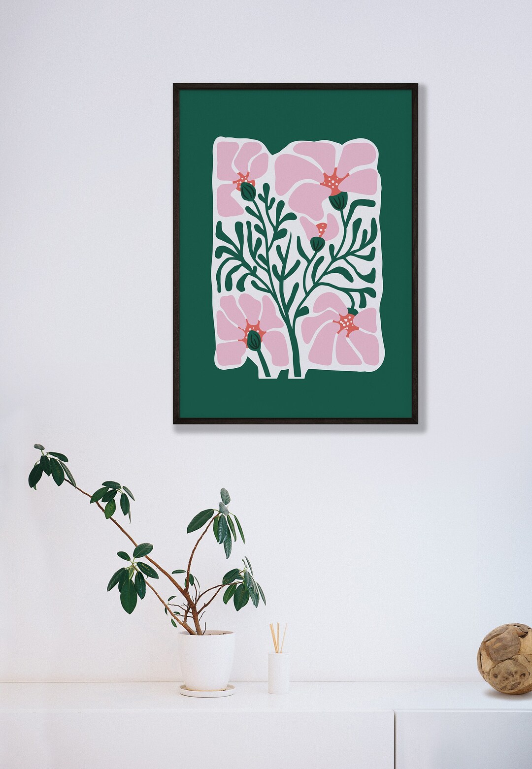 Carnations Poster I | Floral Wall Art | Colorful Style Art | Nature ...