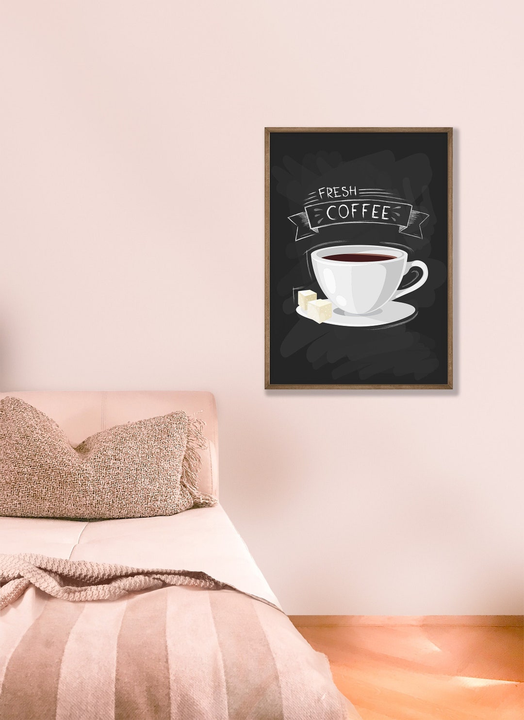 Fresh Coffee Poster | Modern Art | Coffee Lover Art | Coffee Addict ...