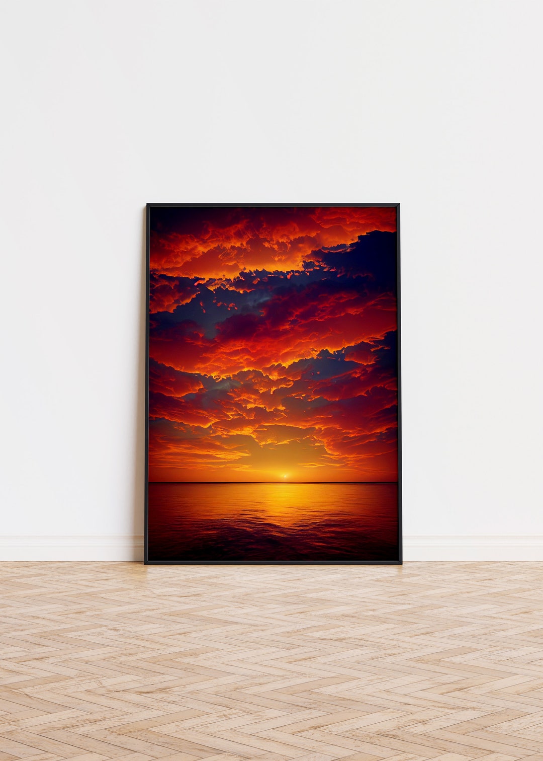 Vaporwave Sunset Poster | Unique Vaporwave Poster | Trendy Wall Art ...