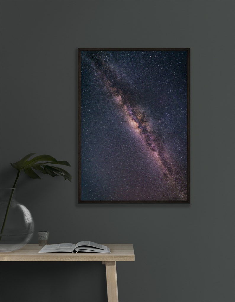 Milky Way Galaxy Poster | Milky Way Galaxy Wall Art | Trendy Wall Art ...