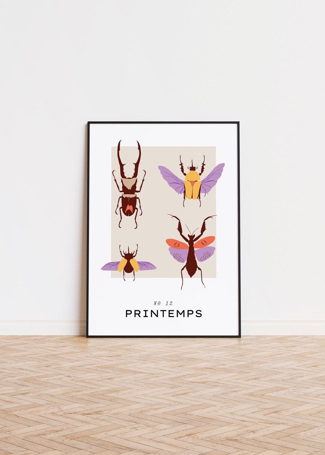 Colorful Bugs Poster | Colorful Bugs Wall Art | Colorful Bugs Art ...