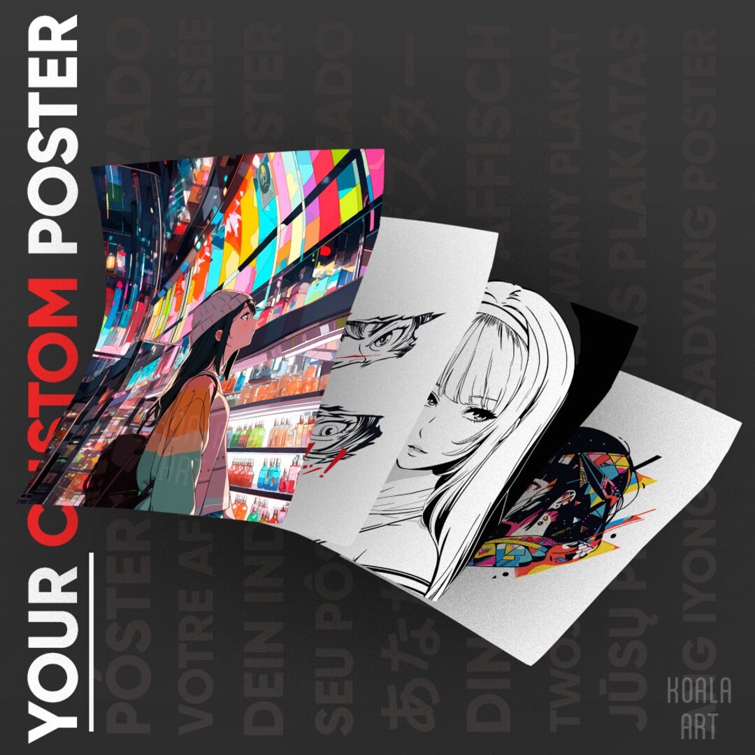 Custom Poster Personalized Poster Perfect Gift for Him/her Your Design ...