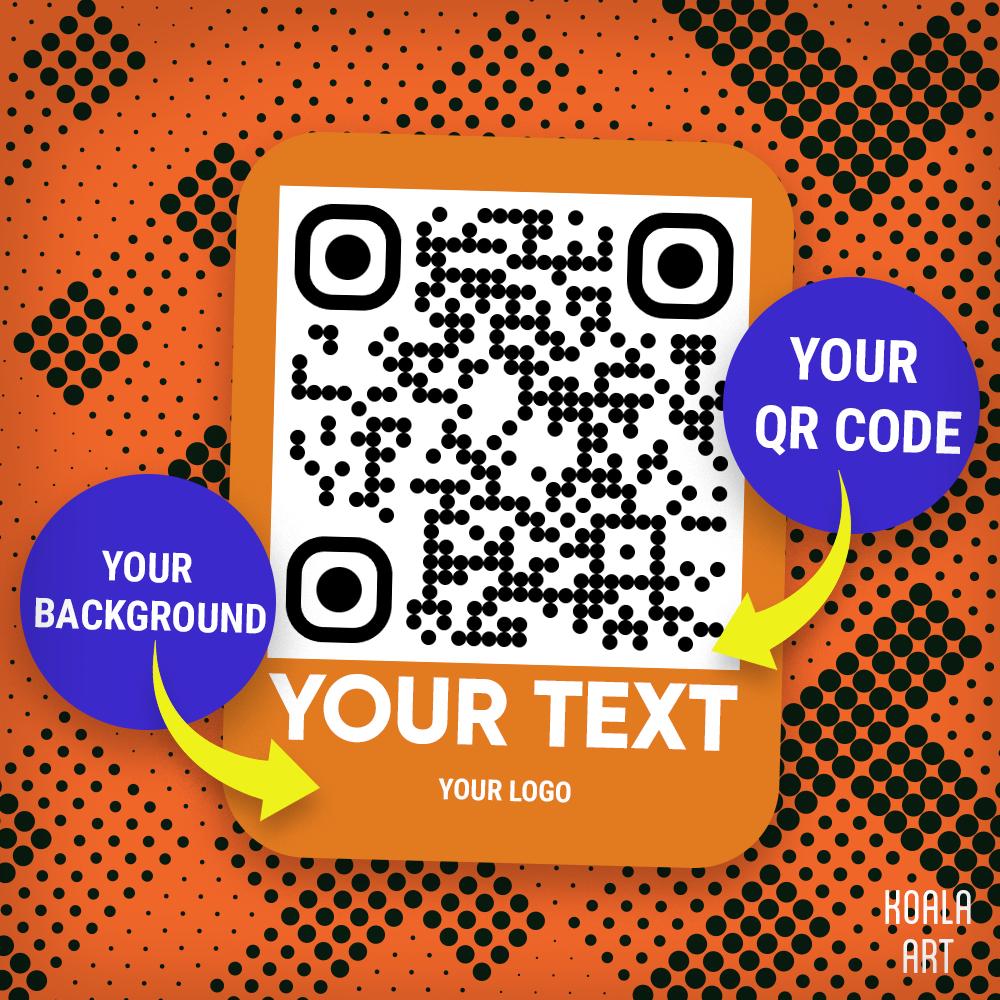 Personalized QR Code | Vinyl Sticker | | High-quality Vinyl Decals ...