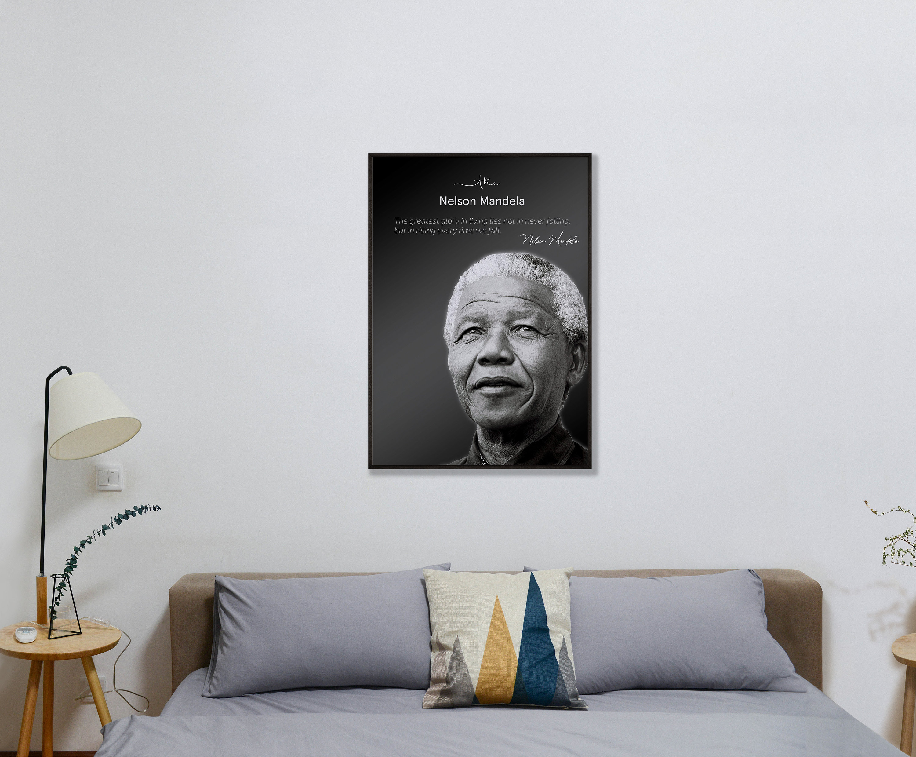 Nelson Mandela Inspirational Quote Poster Human Rights Wall Art for ...