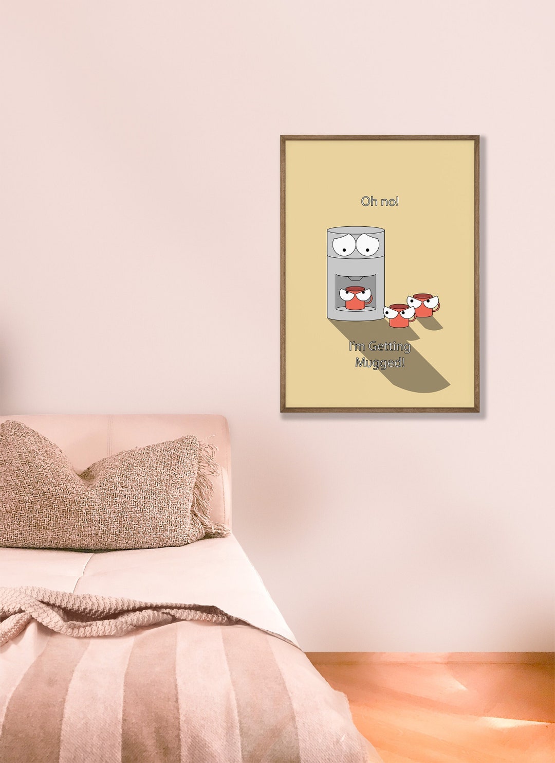 I'm Getting Mugged Poster | Humour Art | Catchy Art | Cartoon Poster ...