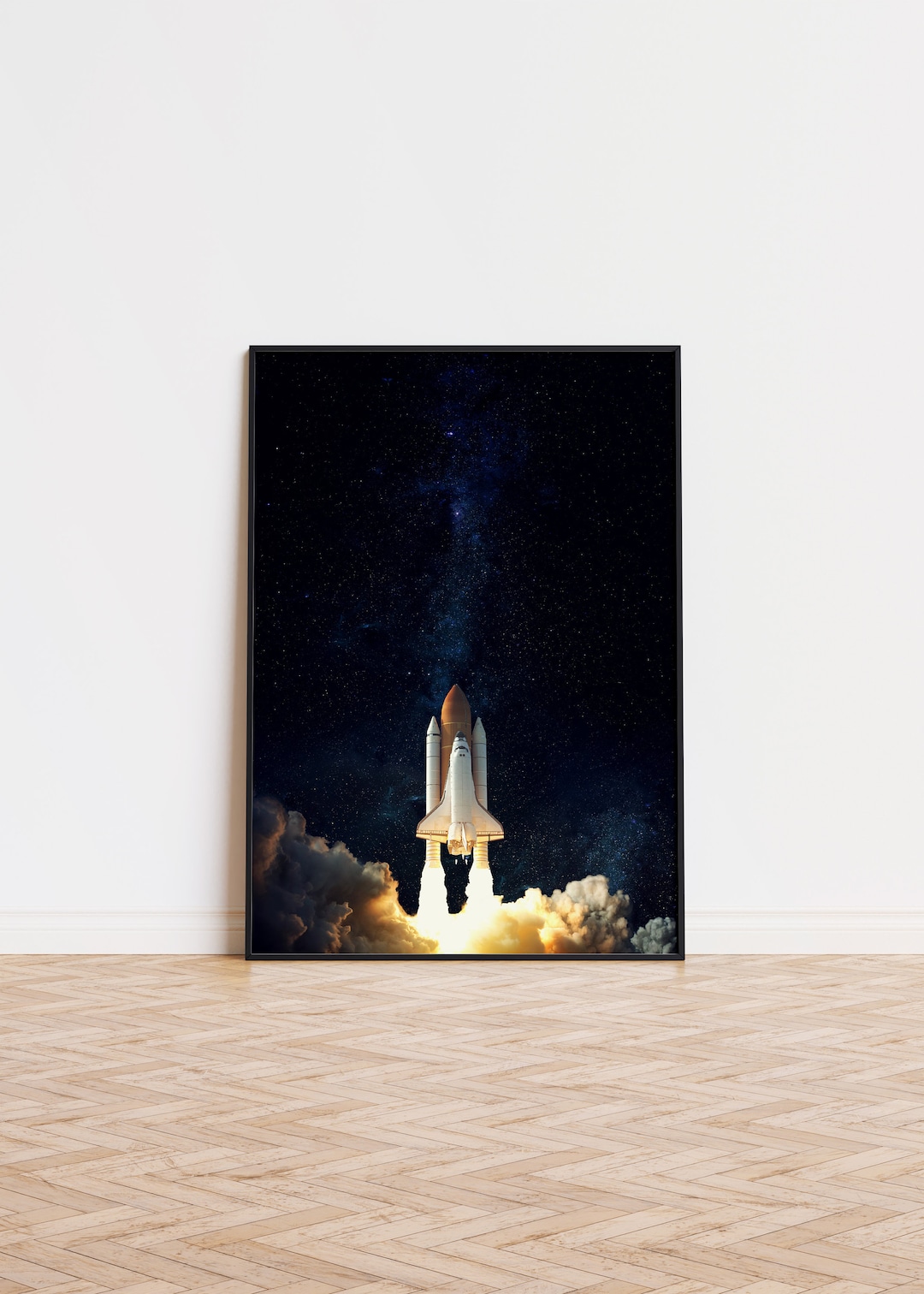 Space Shuttle Launch Poster Gift for Space Enthusiast Wall Art Trendy ...