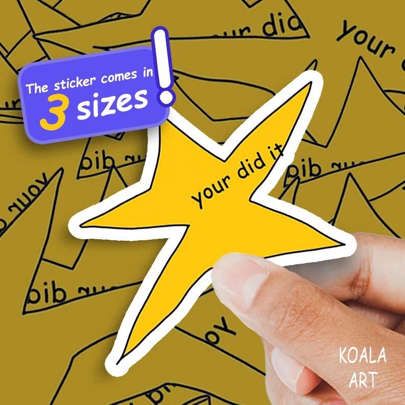 3pcs | Your Did It Star Meme | Sticker | Vinyl Decal | for Laptop | Car ...