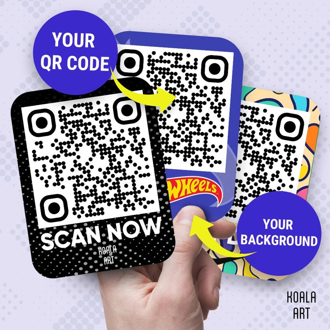 Personalized QR Code | Vinyl Sticker | | High-quality Vinyl Decals ...