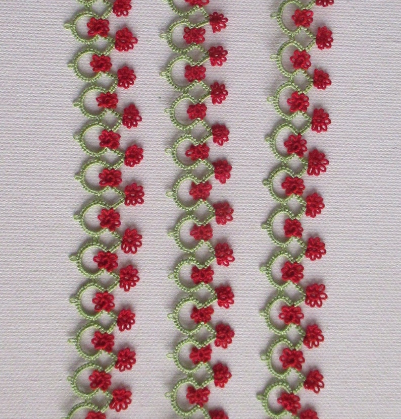 Fleurette Tatted Lace Trim, 1 Foot Lengths - Etsy