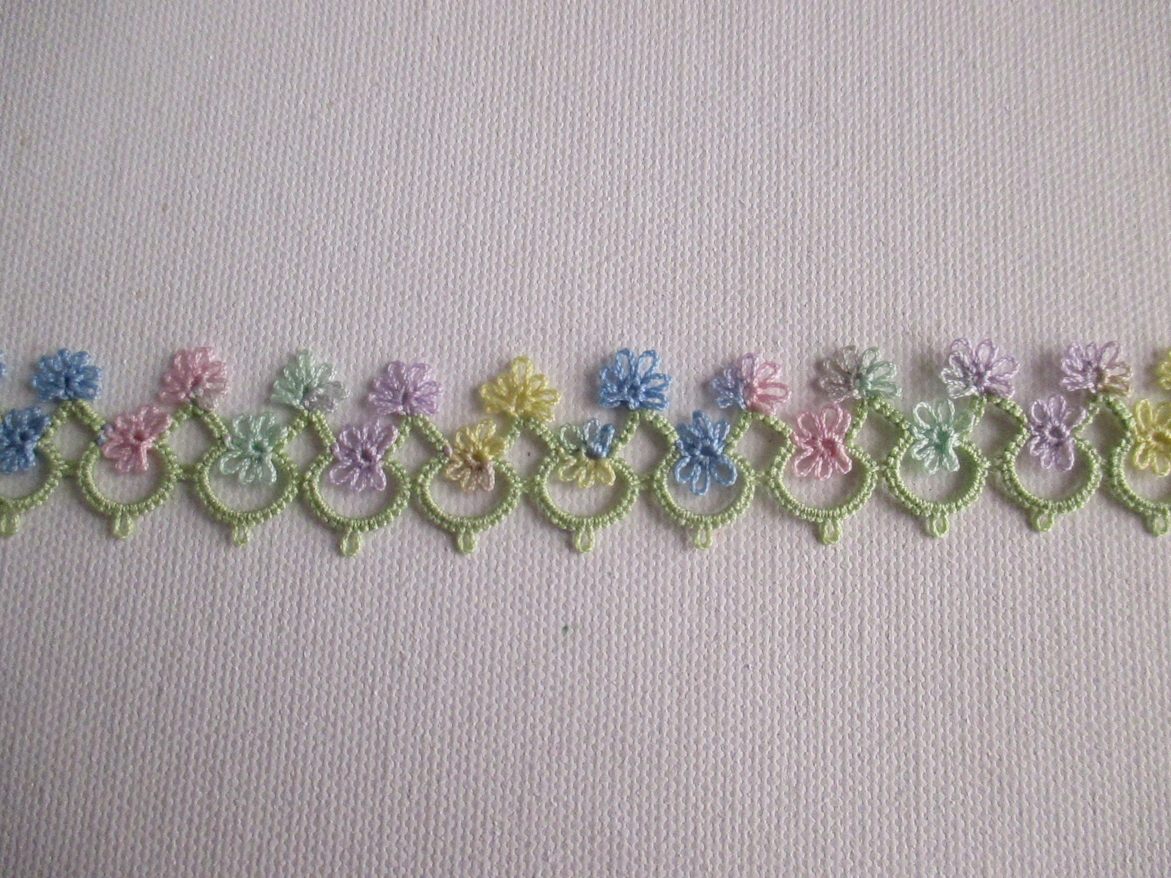 Fleurette Tatted Lace Trim, 1 Foot Lengths - Etsy
