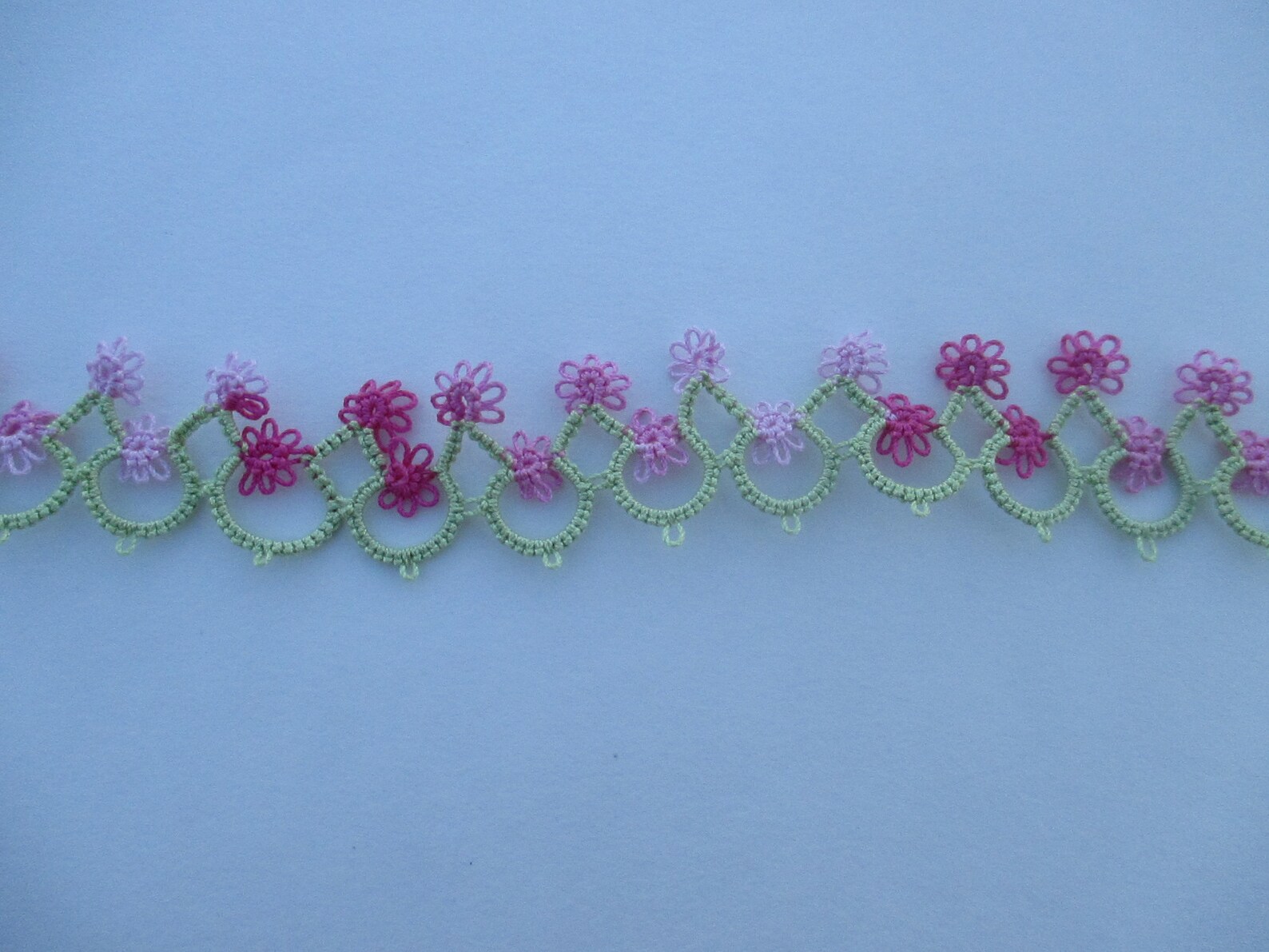 Fleurette Tatted Lace Trim 1 foot lengths | Etsy