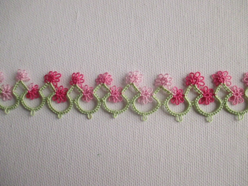 Fleurette Tatted Lace Trim, 1 Foot Lengths - Etsy