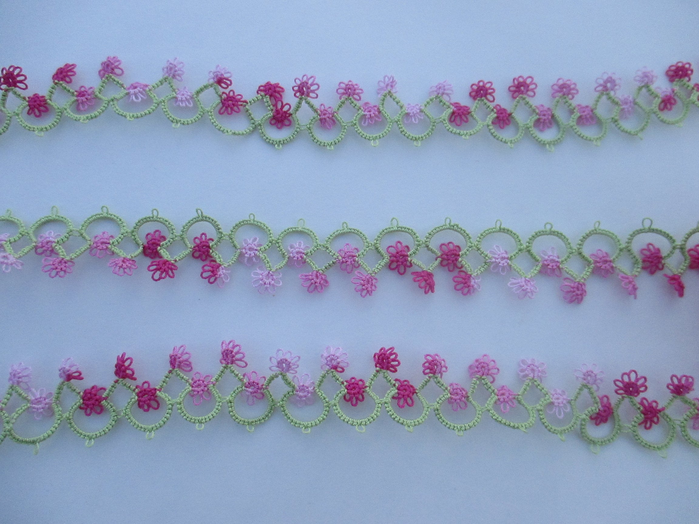 Fleurette Tatted Lace Trim, 1 Foot Lengths - Etsy