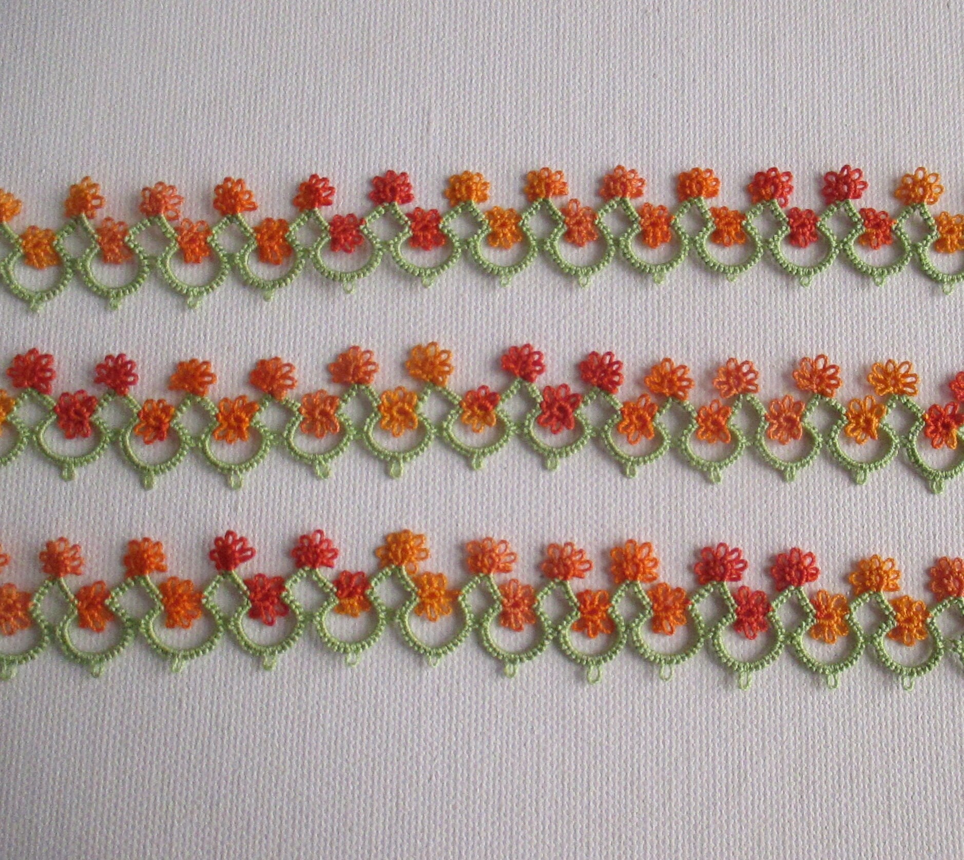 Fleurette Tatted Lace Trim, 1 Foot Lengths - Etsy