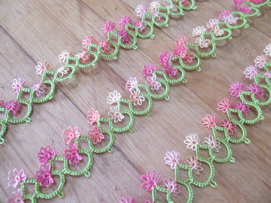 Fleurette Tatted Lace Trim, 1 Foot Lengths - Etsy
