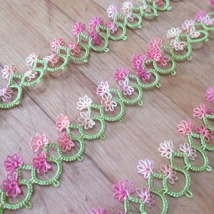 Fleurette Tatted Lace Trim, 1 Foot Lengths - Etsy