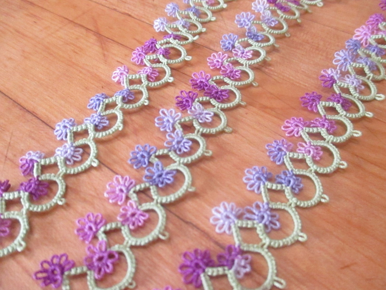 Fleurette Tatted Lace Trim, 1 Foot Lengths - Etsy