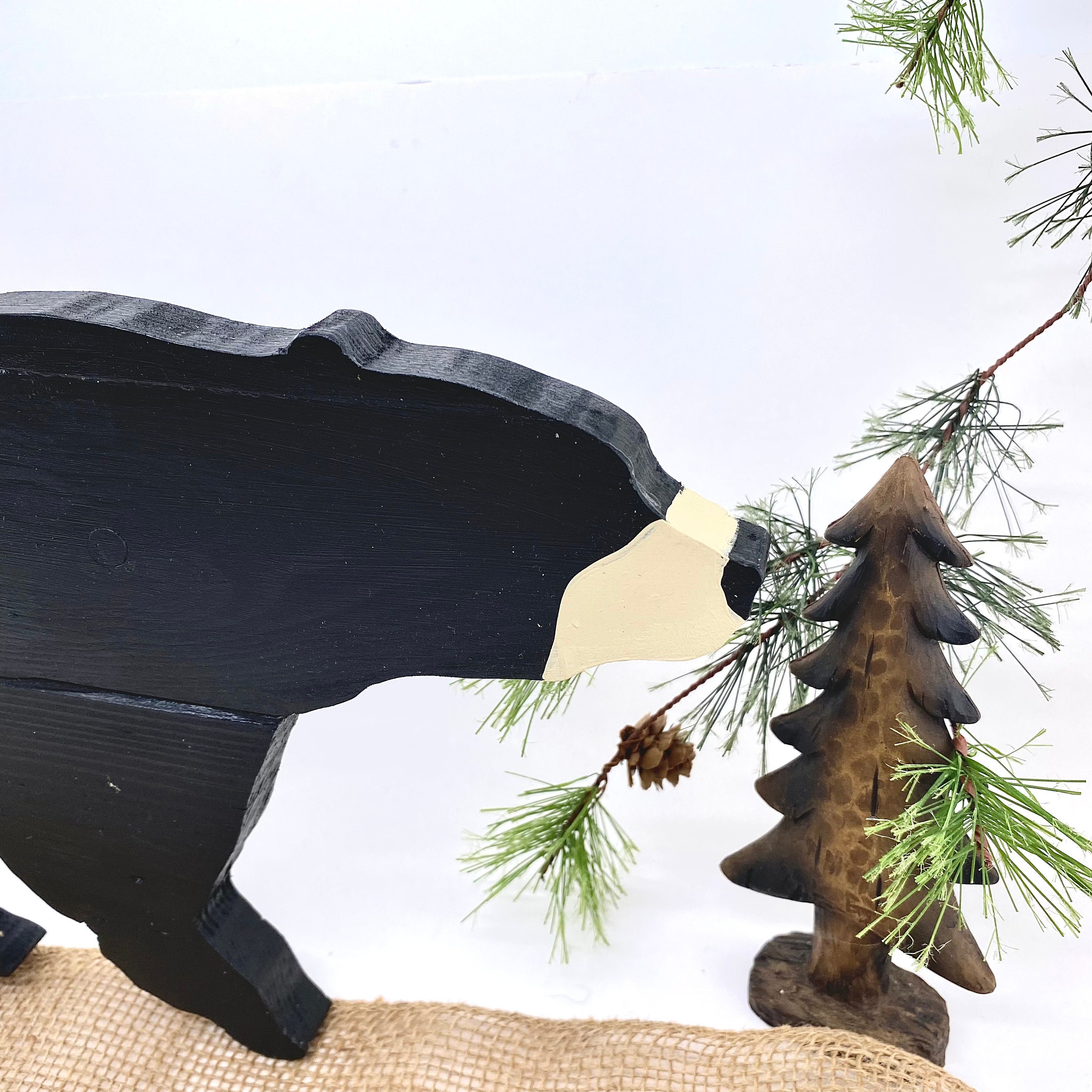 Reclaimed Wood Black Bear Decor Family of Bears Personalized Rustic ...