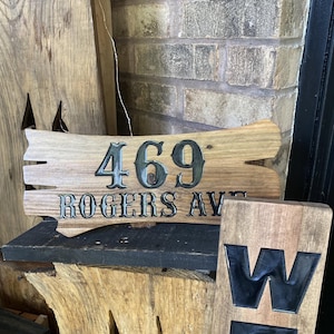 Personalized Log Shaped Sign: Solid Pine Wood, Epoxy Inlay, Rustic ...