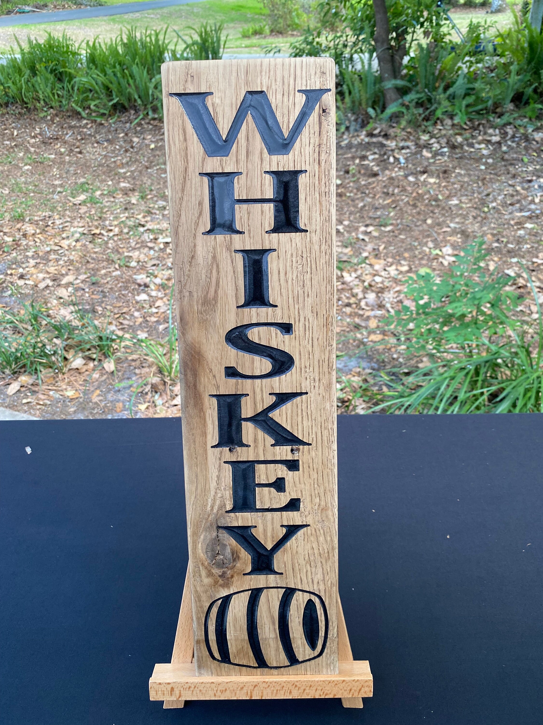 20 Vertical Whiskey Sign From Solid Reclaimed Wood - Etsy
