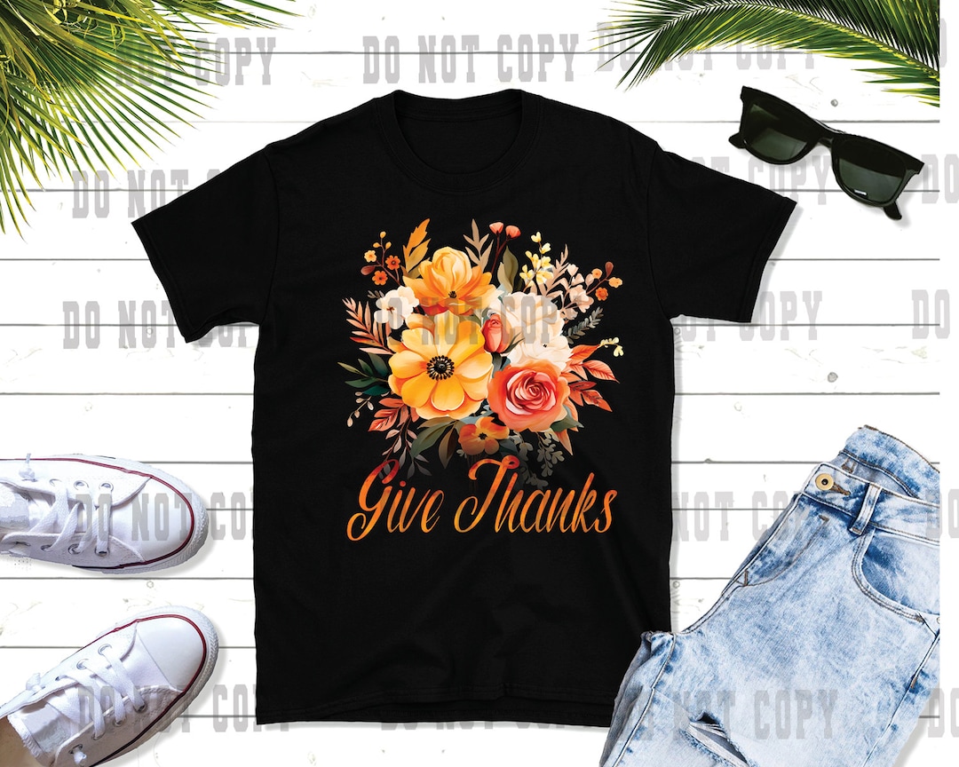 DTF Give Thanks Transfer/print - Etsy