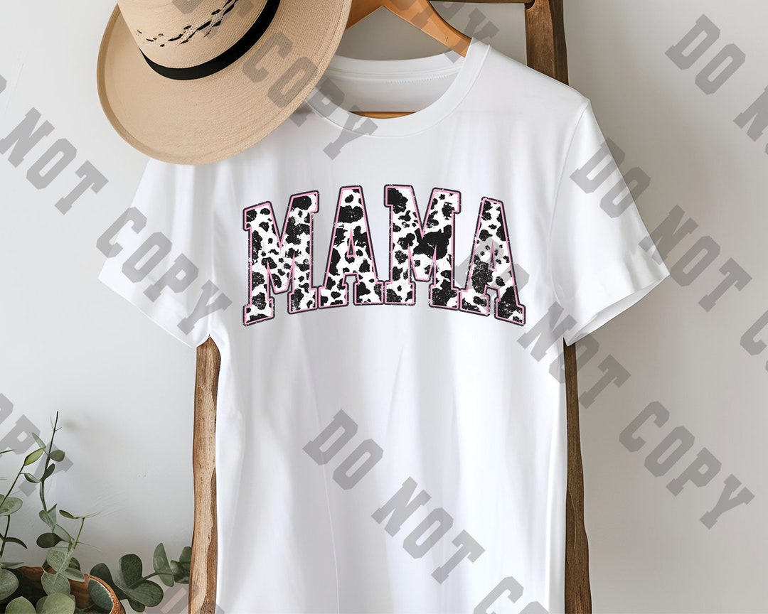 DTF Mama Cow Print Transfer - Etsy
