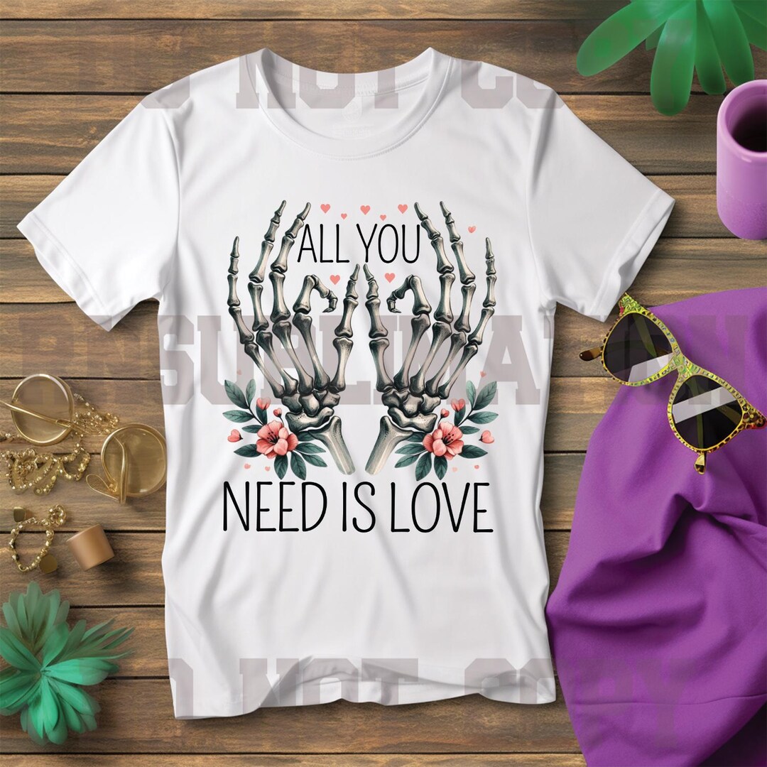 DTF Valentine All You Need is Love Transfer- Ready to Press Transfer ...