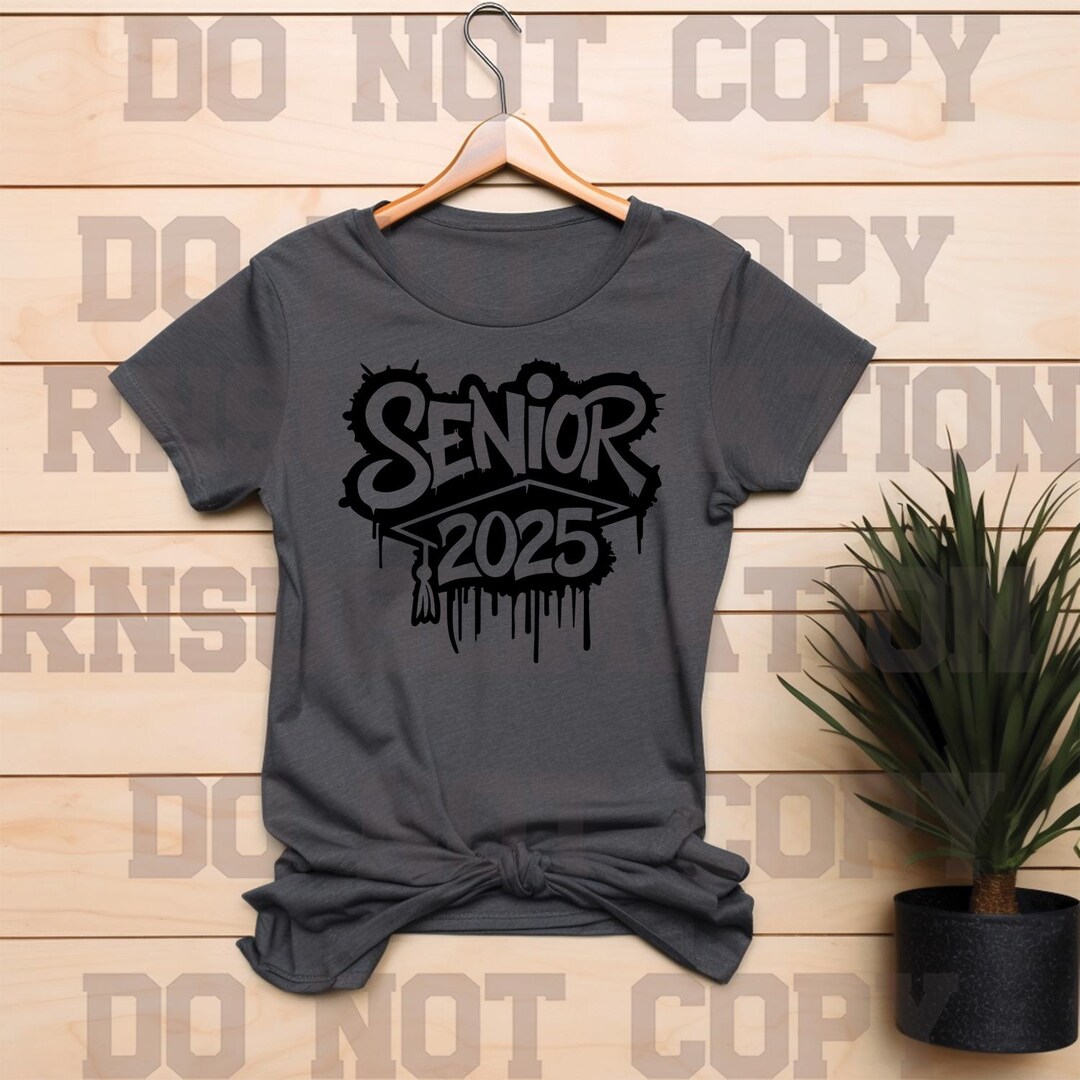 DTF Senior 2025 Transfer Ready to Press - Etsy