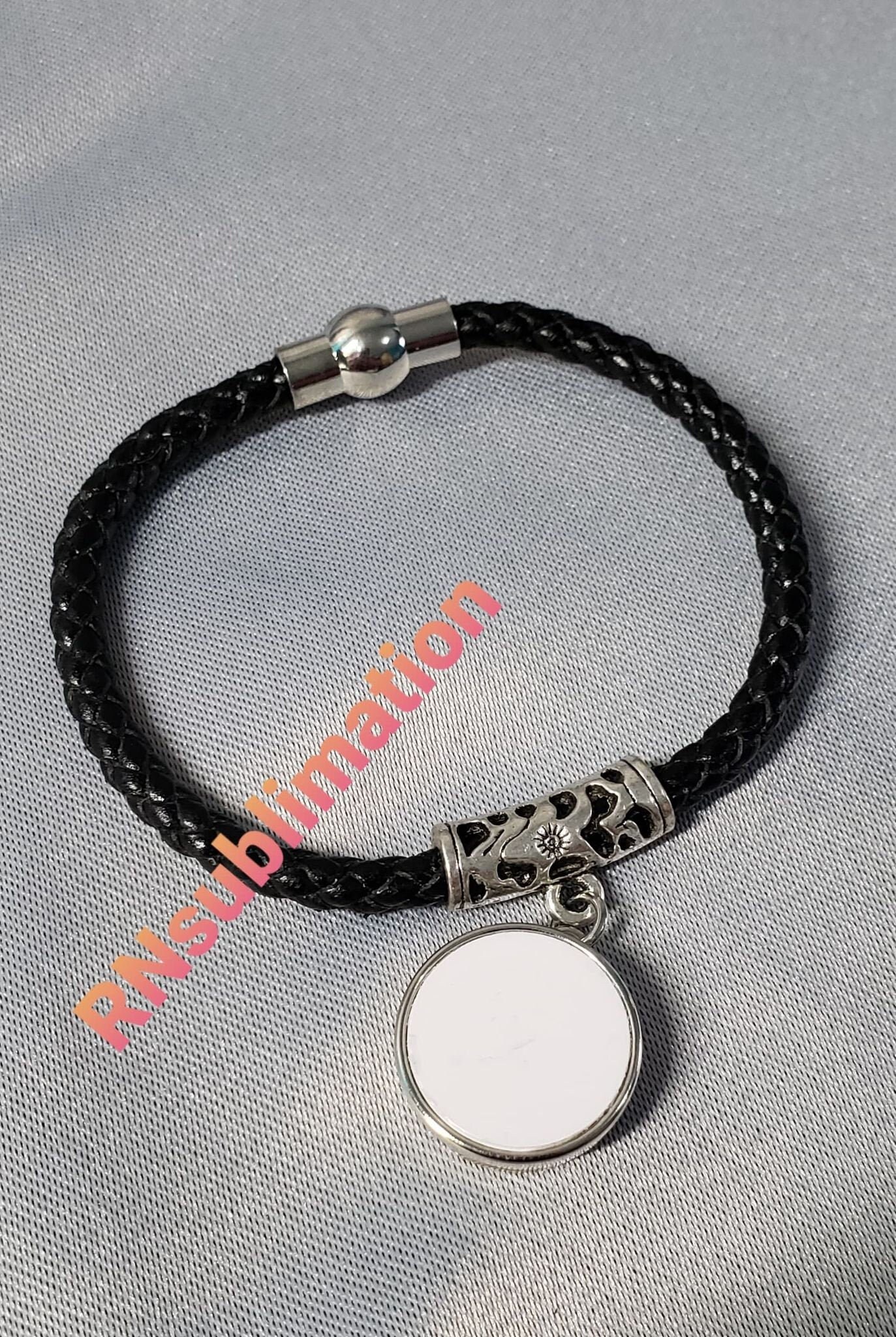 Sublimation Blank Braided Snap Bracelet - Etsy UK