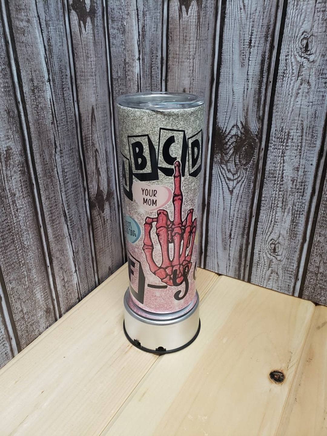 20oz ABCDE FU Tumbler UV Color Changing - Etsy