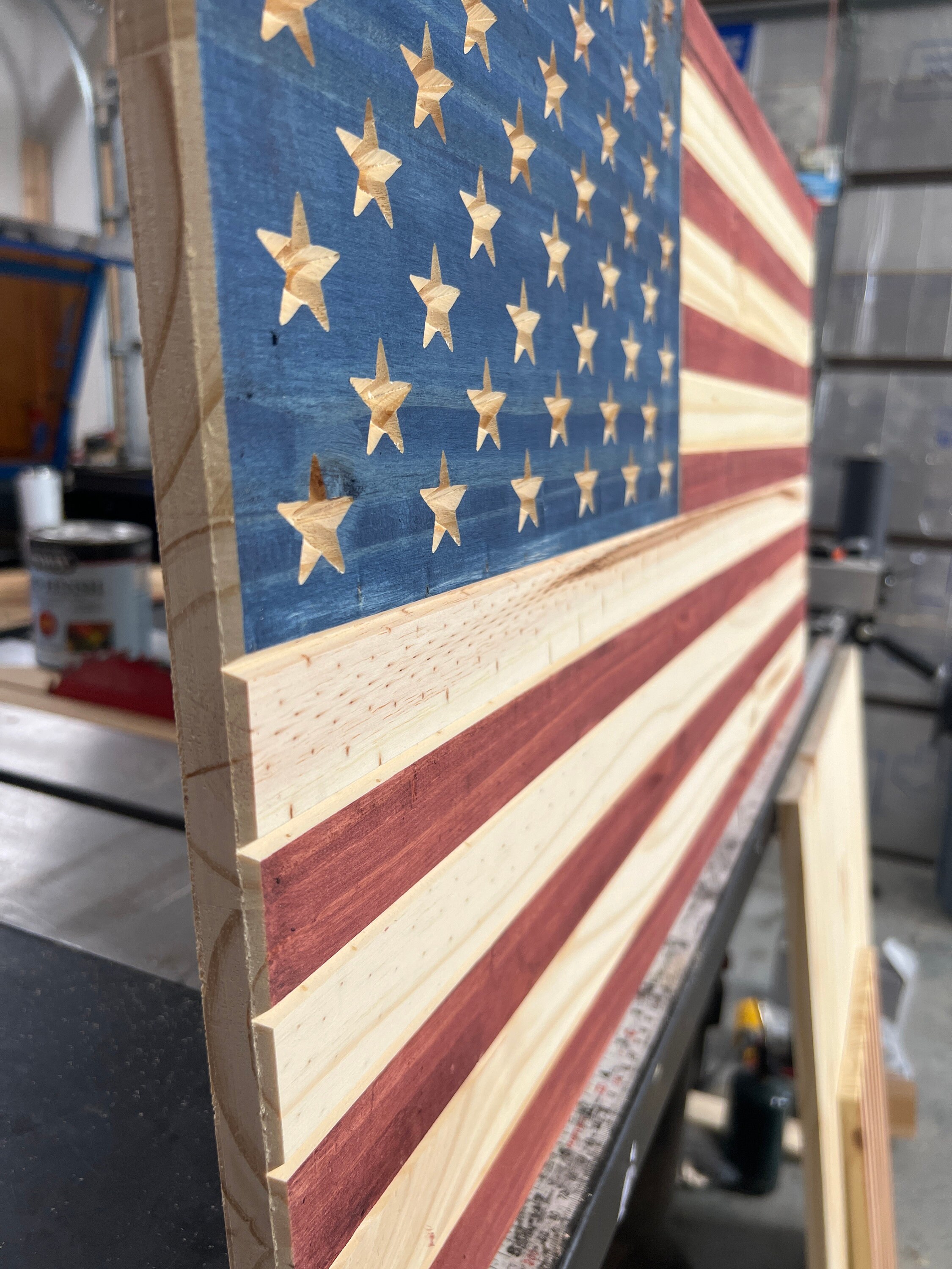 Wooden American Flag - Etsy