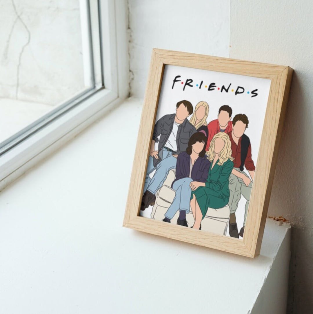 Friends Poster, Illustration, Portrait, Friends Frame, TV Show Friends ...