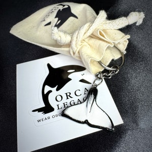 Whale Tail Keyring, Orca Keychain - Etsy