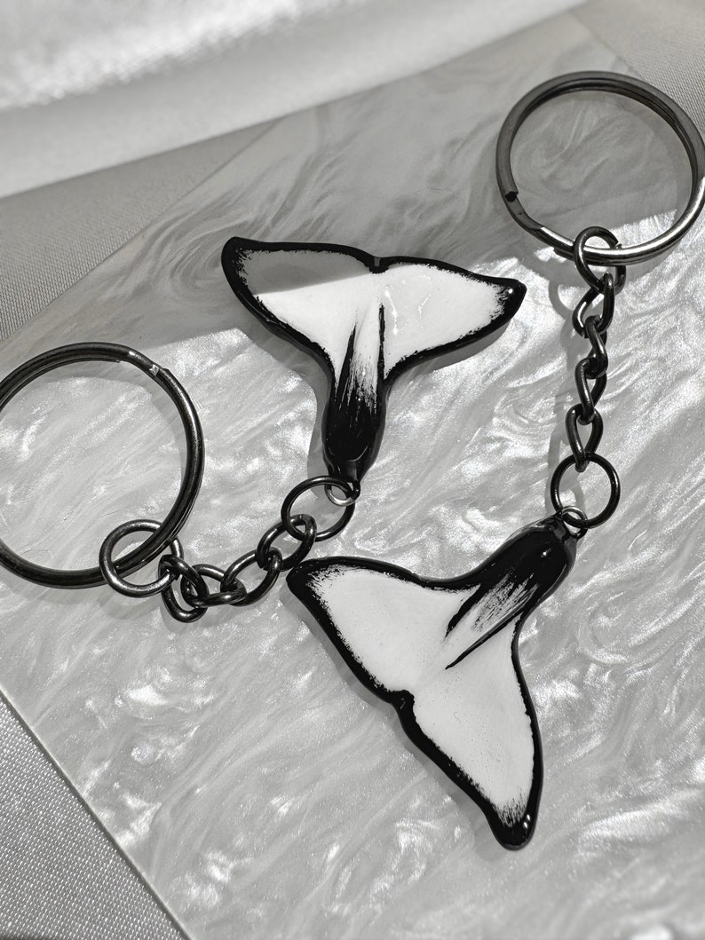 Whale Tail Keyring, Orca Keychain - Etsy