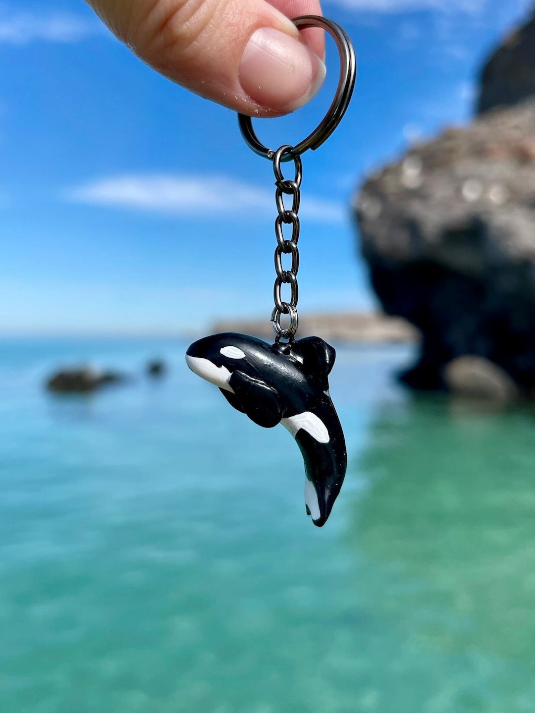 Orca Keyring - Etsy